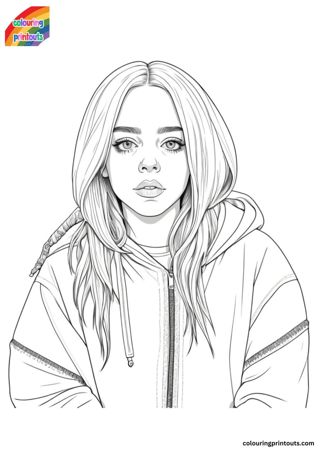 Billie Eilish Coloring Pages (Free Printables)