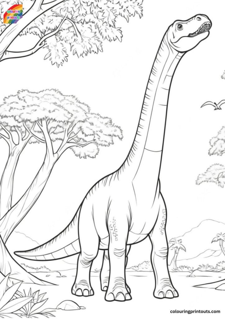 10+ Brachiosaurus Colouring Pages