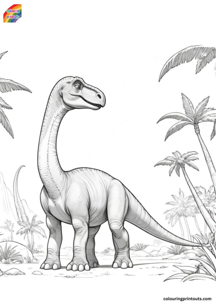 10+ Brachiosaurus Colouring Pages
