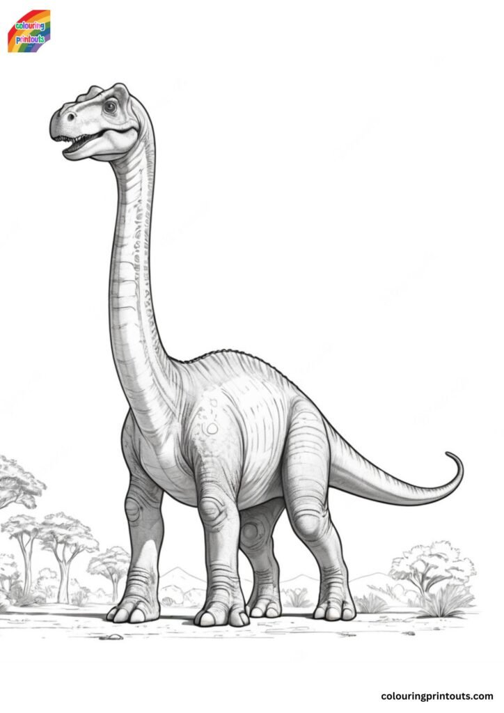 10+ Brachiosaurus Colouring Pages