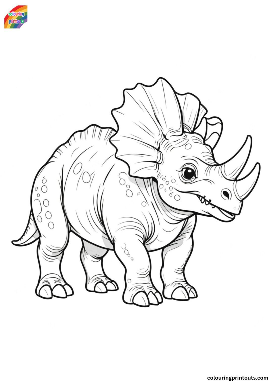 Dinosaur Coloring Pages Triceratops