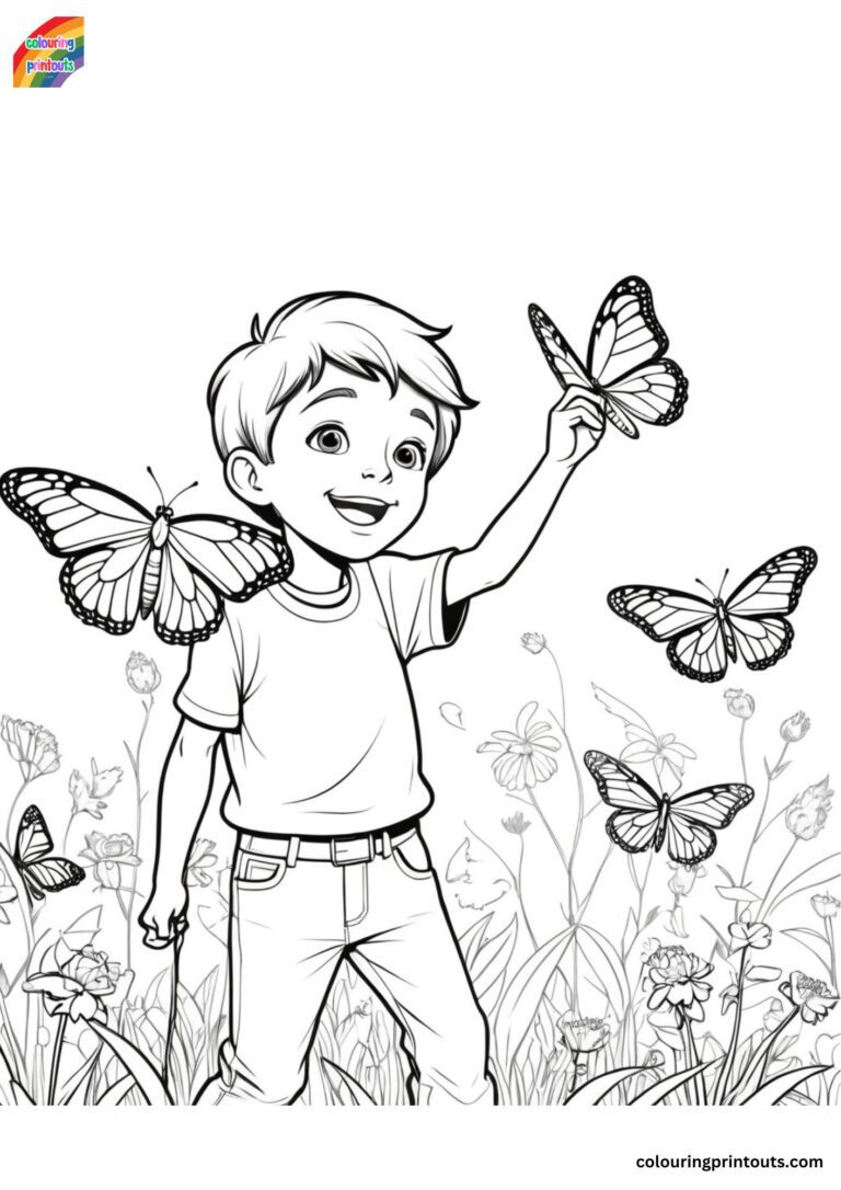 Monarch Butterfly Coloring Pages Printable