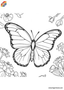 Monarch Butterfly Coloring Pages Printable