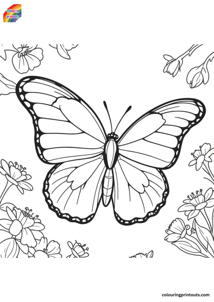 Monarch Butterfly Coloring Pages Printable