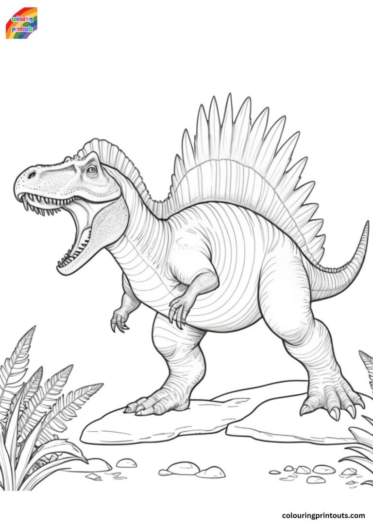 10+ Spinosaurus Dinosaur Coloring Pages