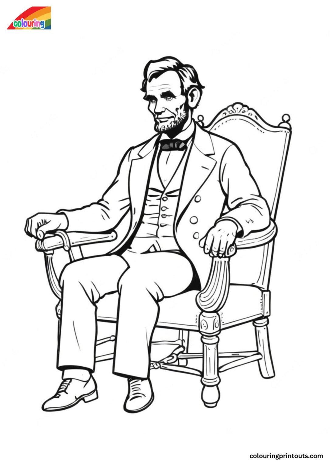 Abraham Lincoln Coloring Pages