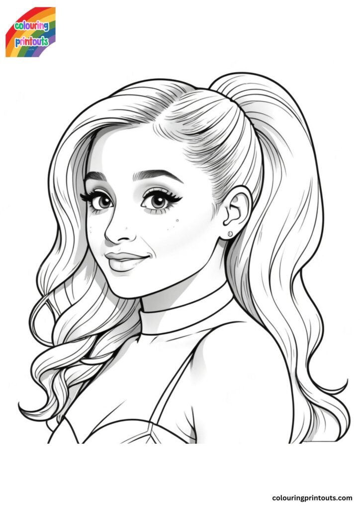 Ariana Grande Coloring Pages (Free Printables)
