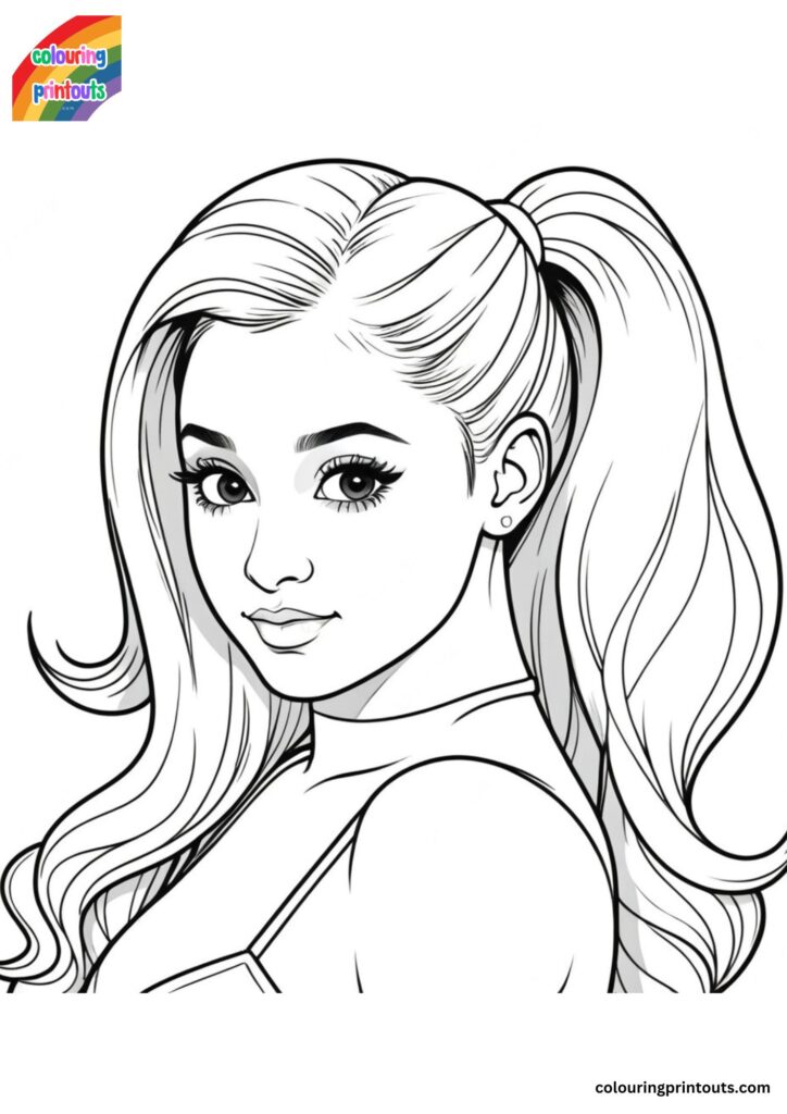 Ariana Grande Coloring Pages Free Printables