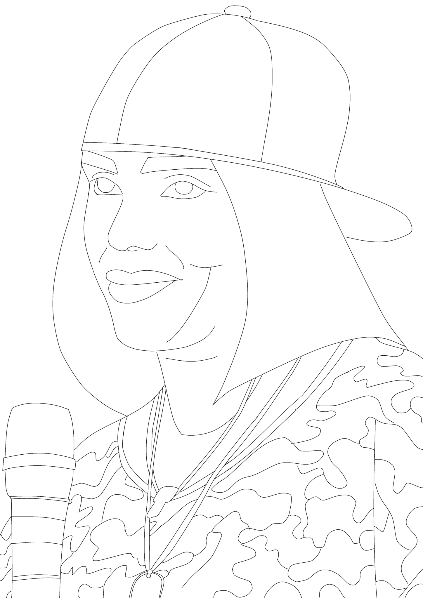 Billie Eilish Coloring Pages (Free Printables)