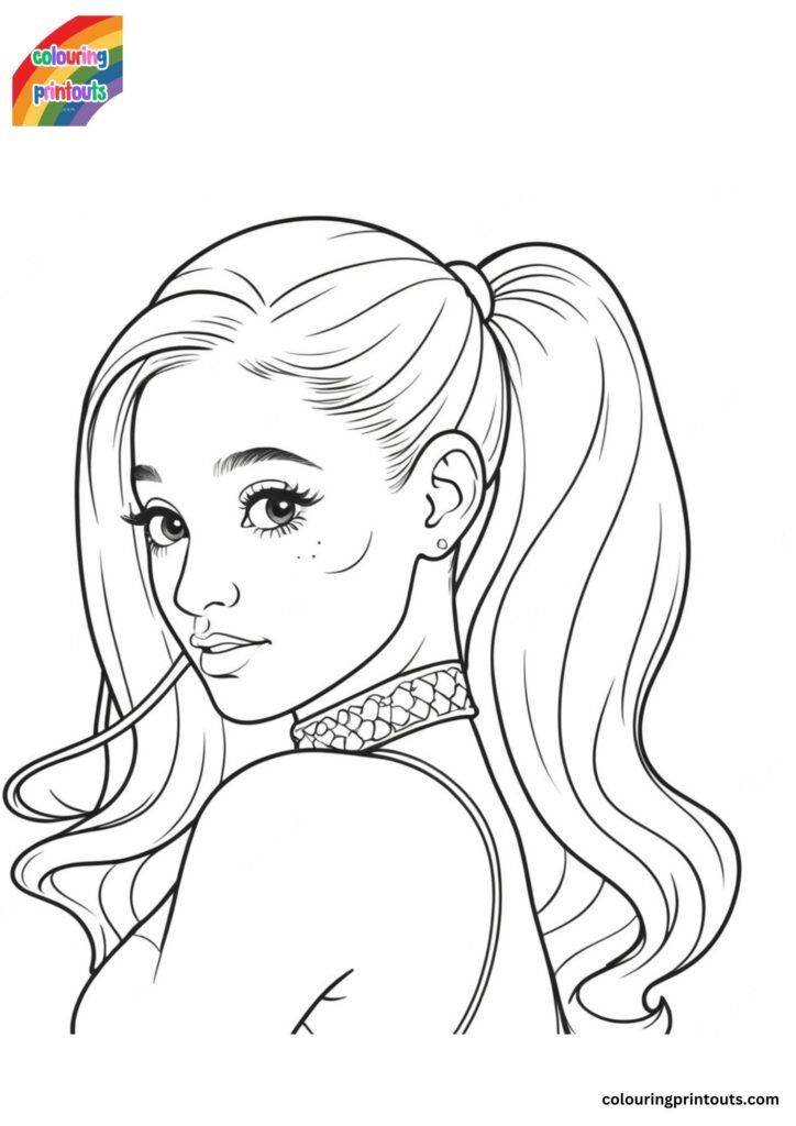 Ariana Grande Coloring Pages (Free Printables)