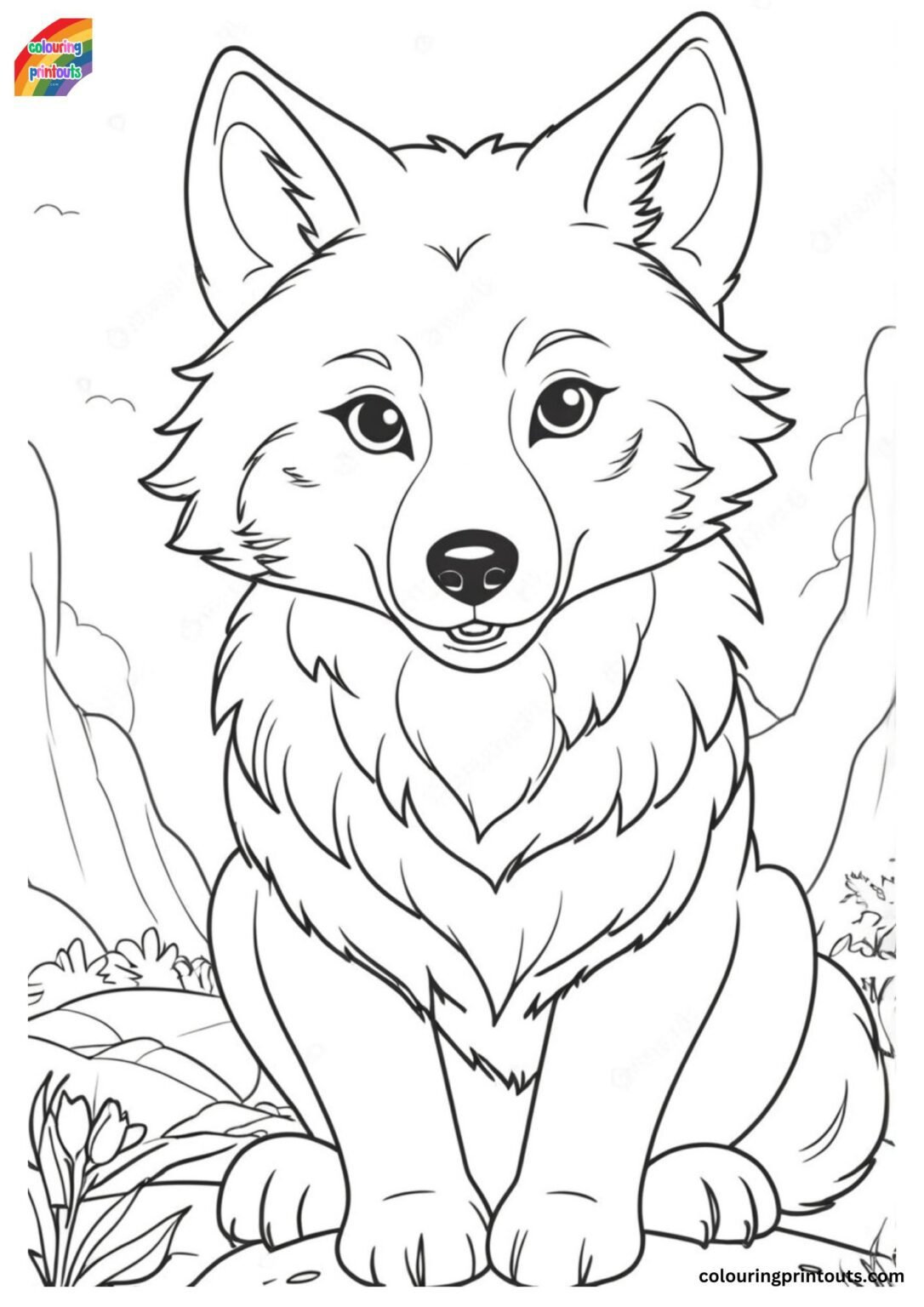 Free Printable Coloring Pages Of Wolves