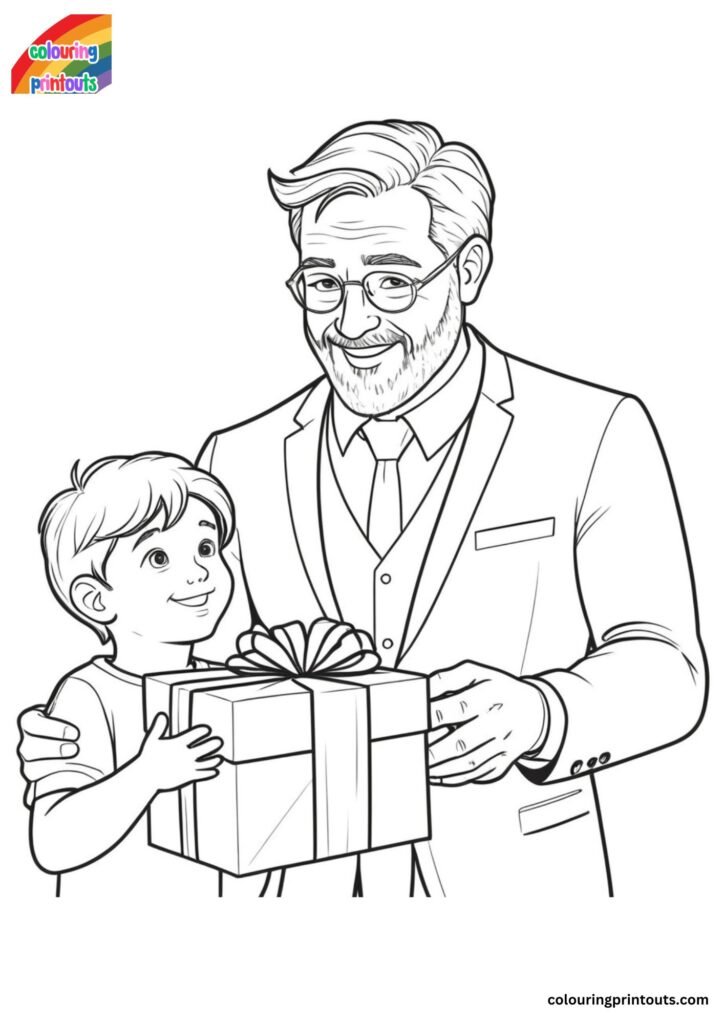 Father's Day Coloring Pages Pdf