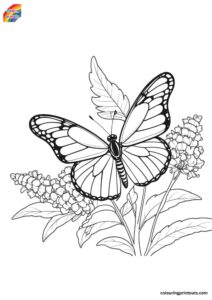 Monarch Butterfly Coloring Pages Printable