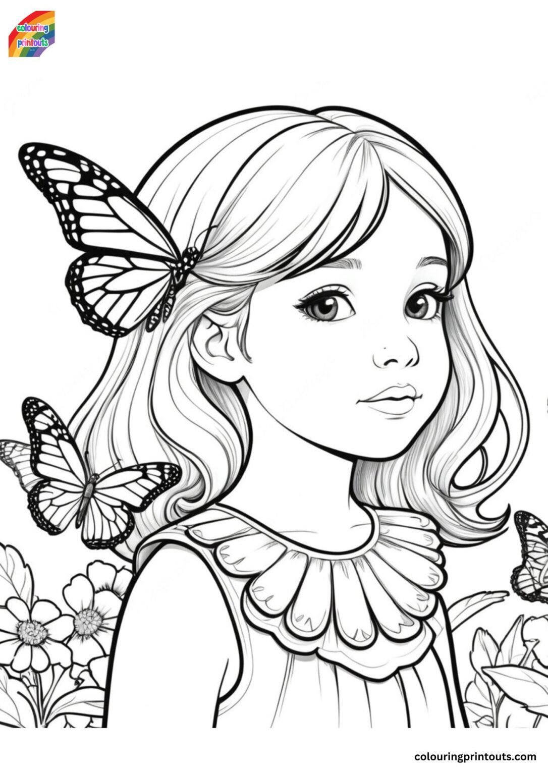 Monarch Butterfly Coloring Pages Printable