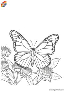 Monarch Butterfly Coloring Pages Printable