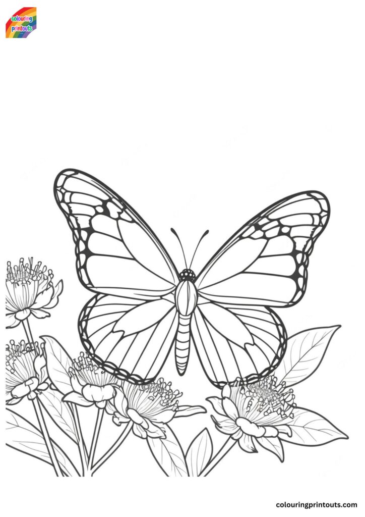 Monarch Butterfly Coloring Pages Printable