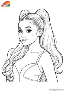 Ariana Grande Coloring Pages (Free Printables)