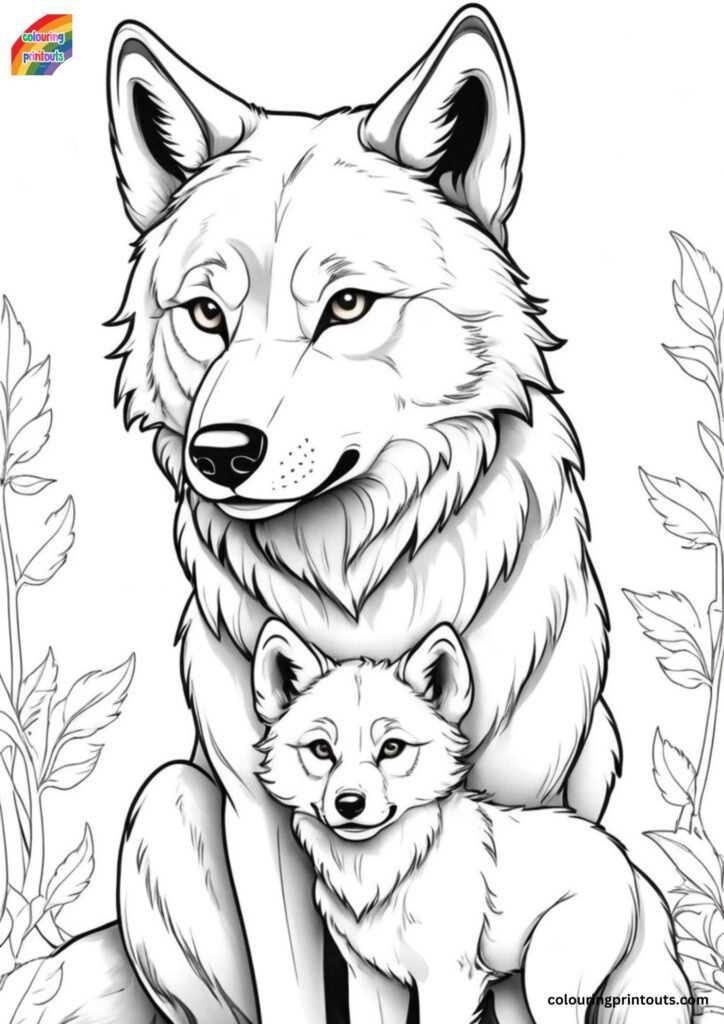 Free Printable Coloring Pages Of Wolves