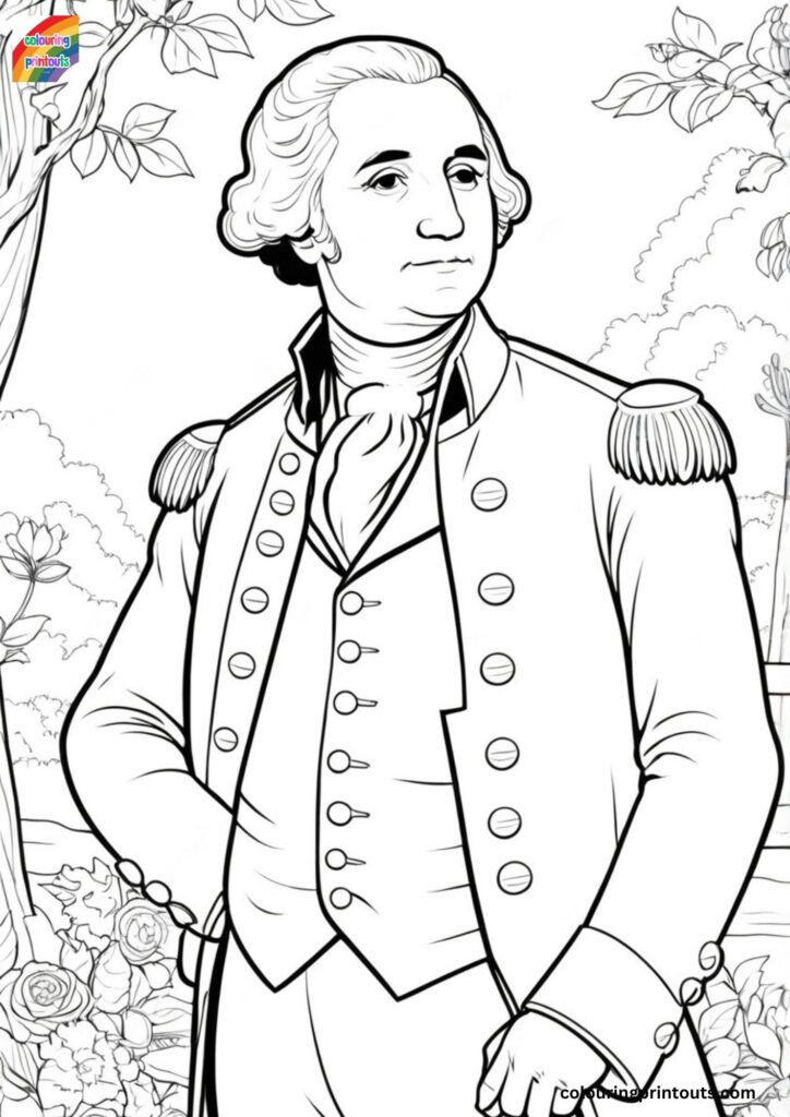 10+ George Washington Coloring Pages