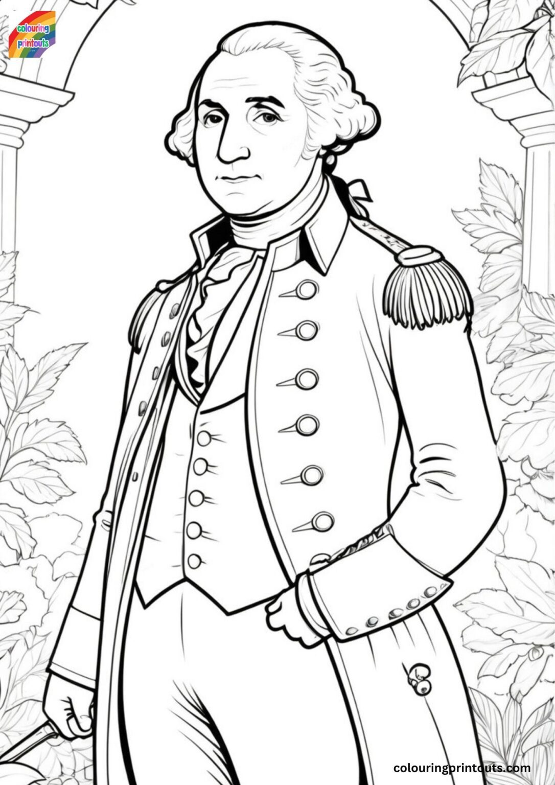 10+ George Washington Coloring Pages