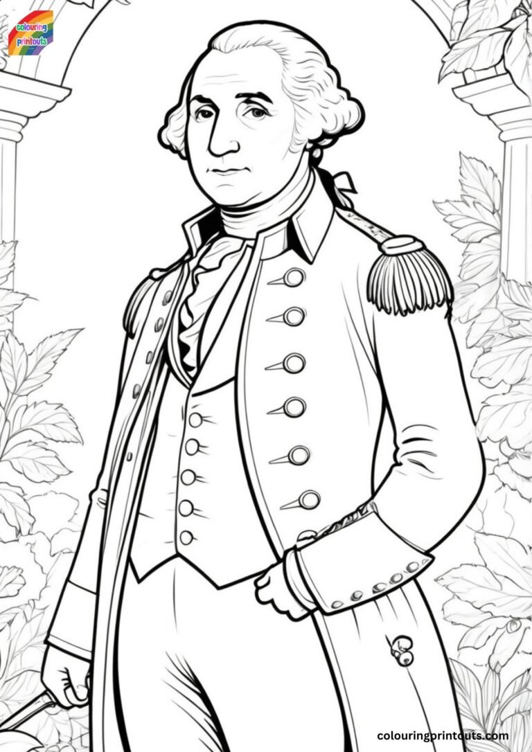 10+ George Washington Coloring Pages