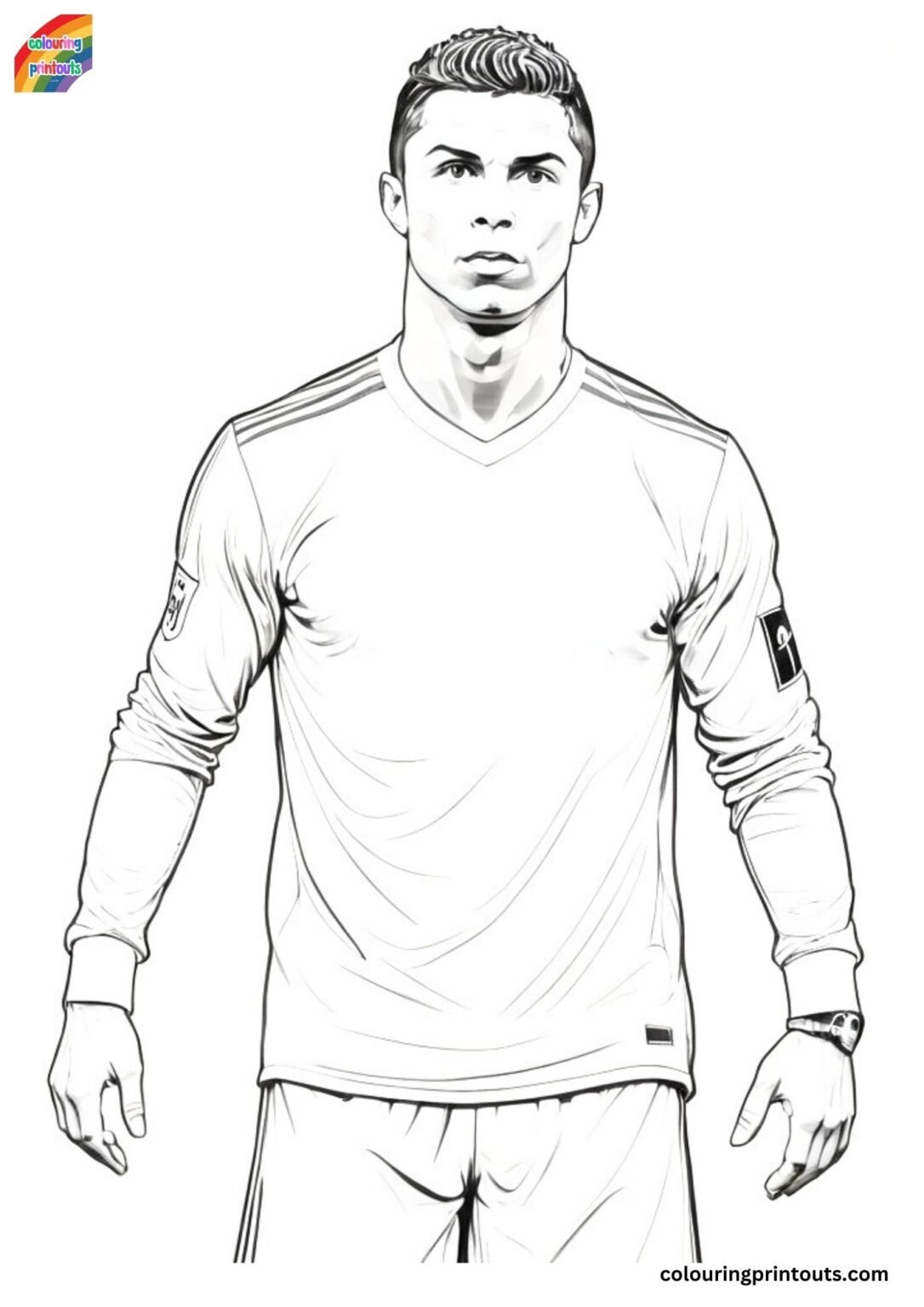 10+ Ronaldo Colouring Sheets (Free PDF Printables)
