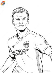 Haaland Coloring Pages