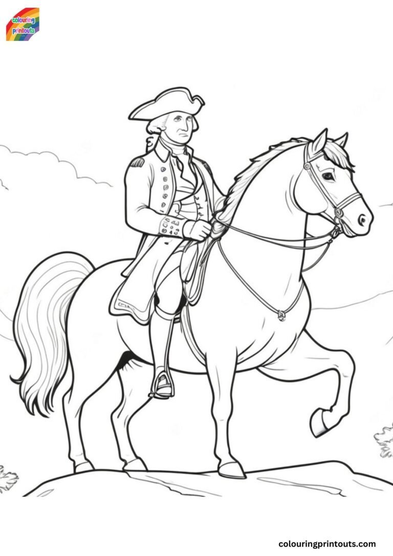 10+ George Washington Coloring Pages