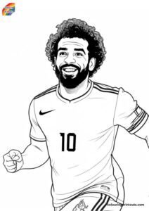 10 + Mo Salah Colouring Pages (Free Download)