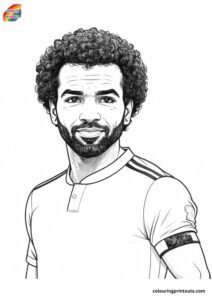 10 + Mo Salah Colouring Pages (Free Download)