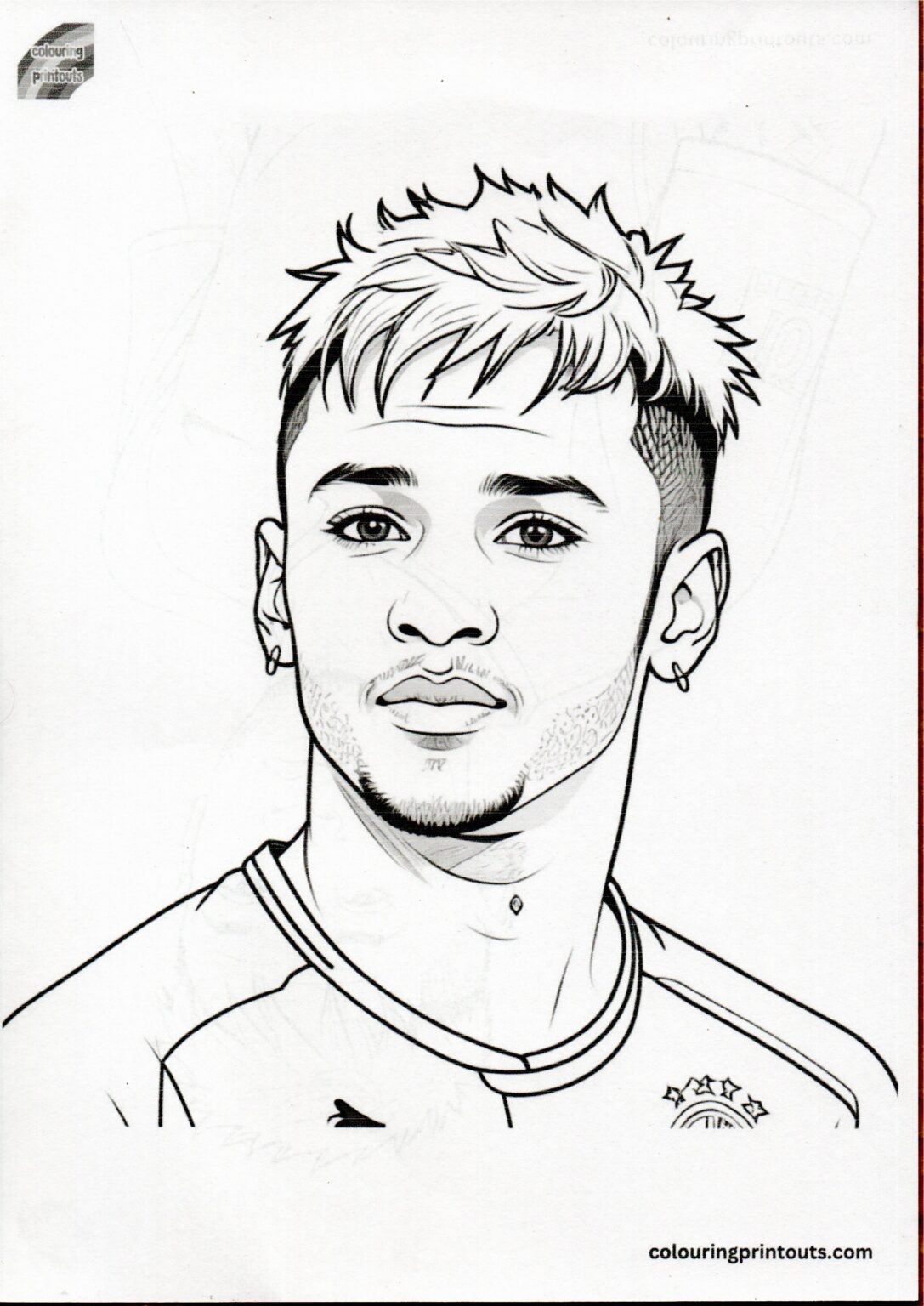 10+ Neymar Colouring Pages (Free Printables)