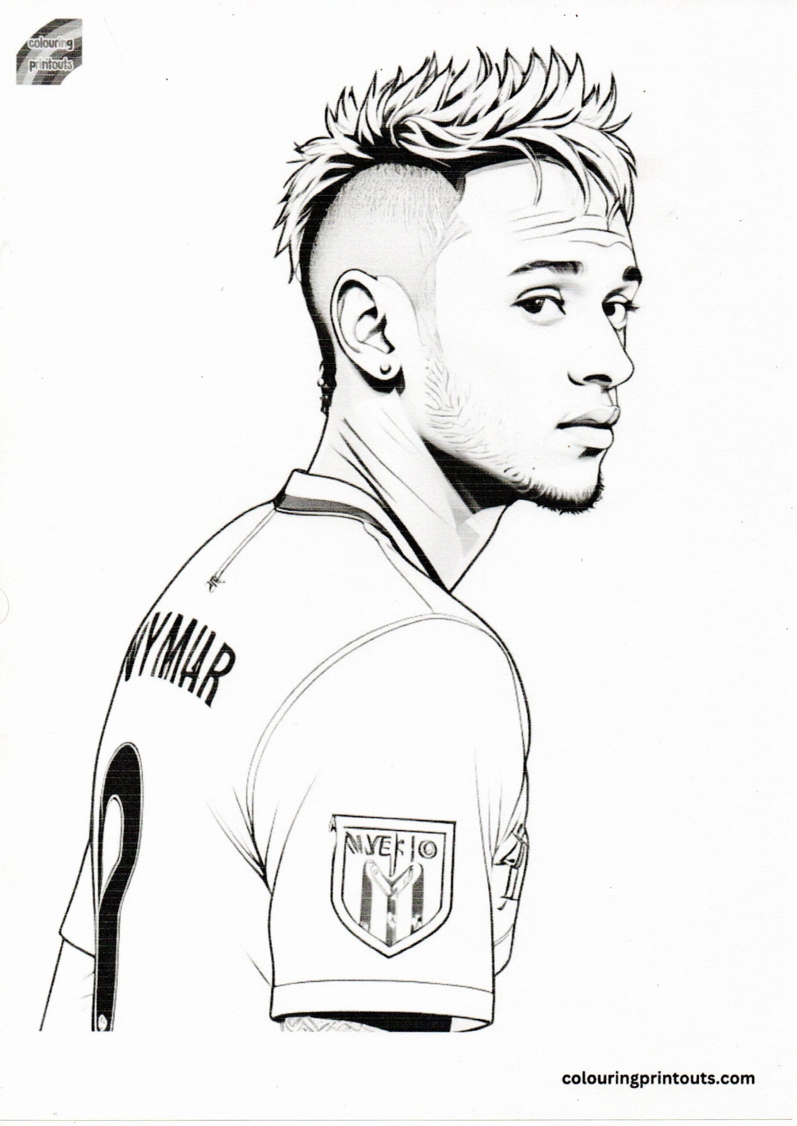 10+ Neymar Colouring Pages (Free Printables)