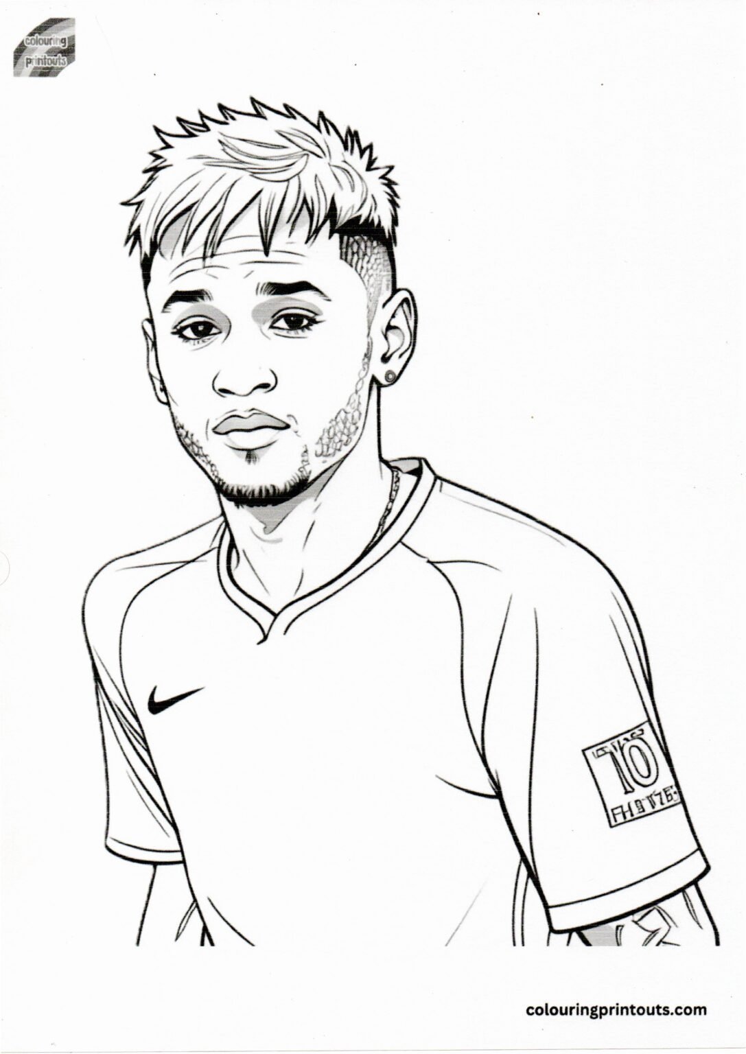 10+ Neymar Colouring Pages (Free Printables)