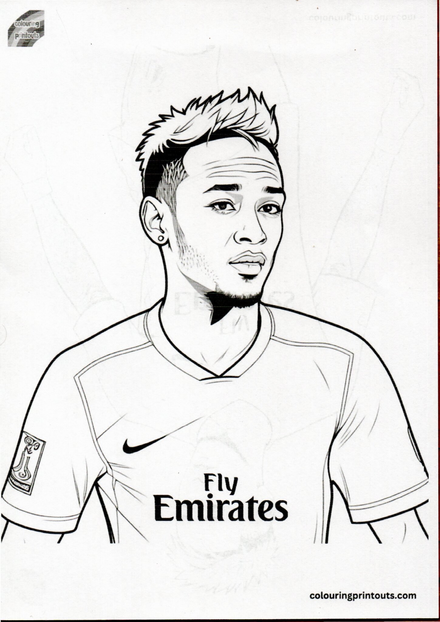 10+ Neymar Colouring Pages (Free Printables)