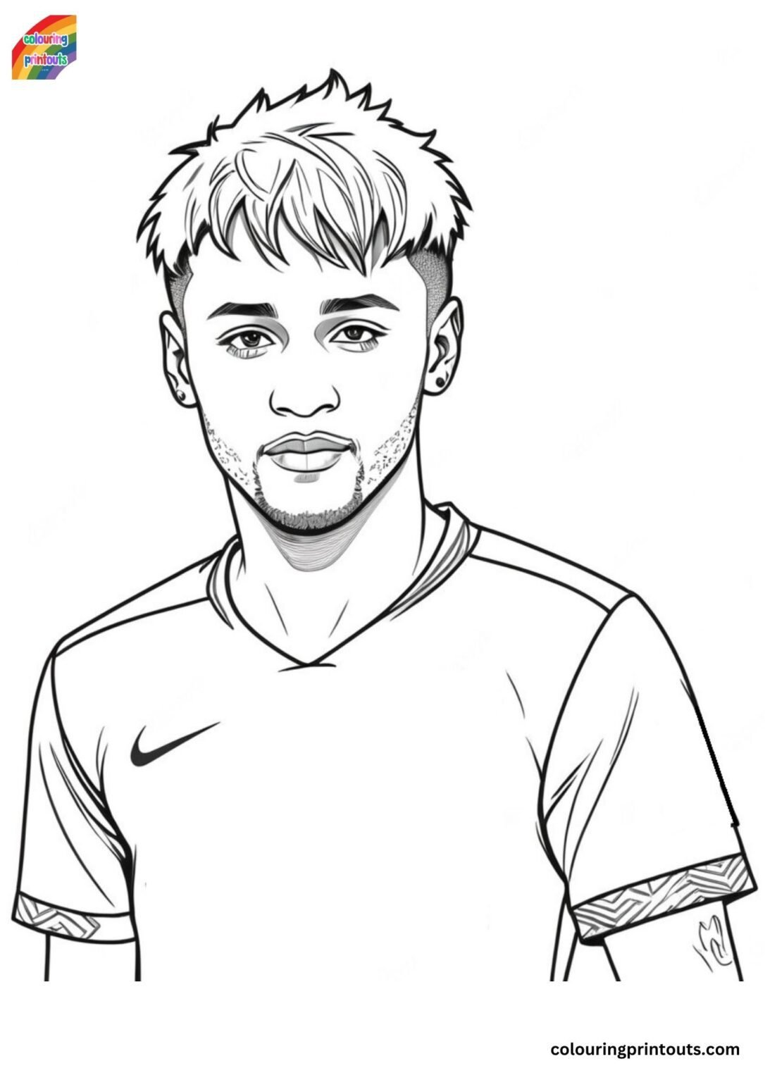 10+ Neymar Colouring Pages (Free Printables)