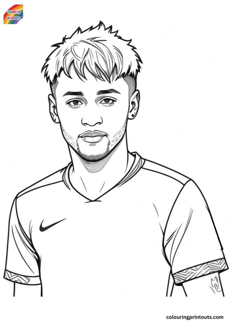 10+ Neymar Colouring Pages (Free Printables)