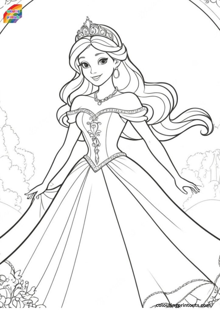 15+ Pictures To Color Of Princesses