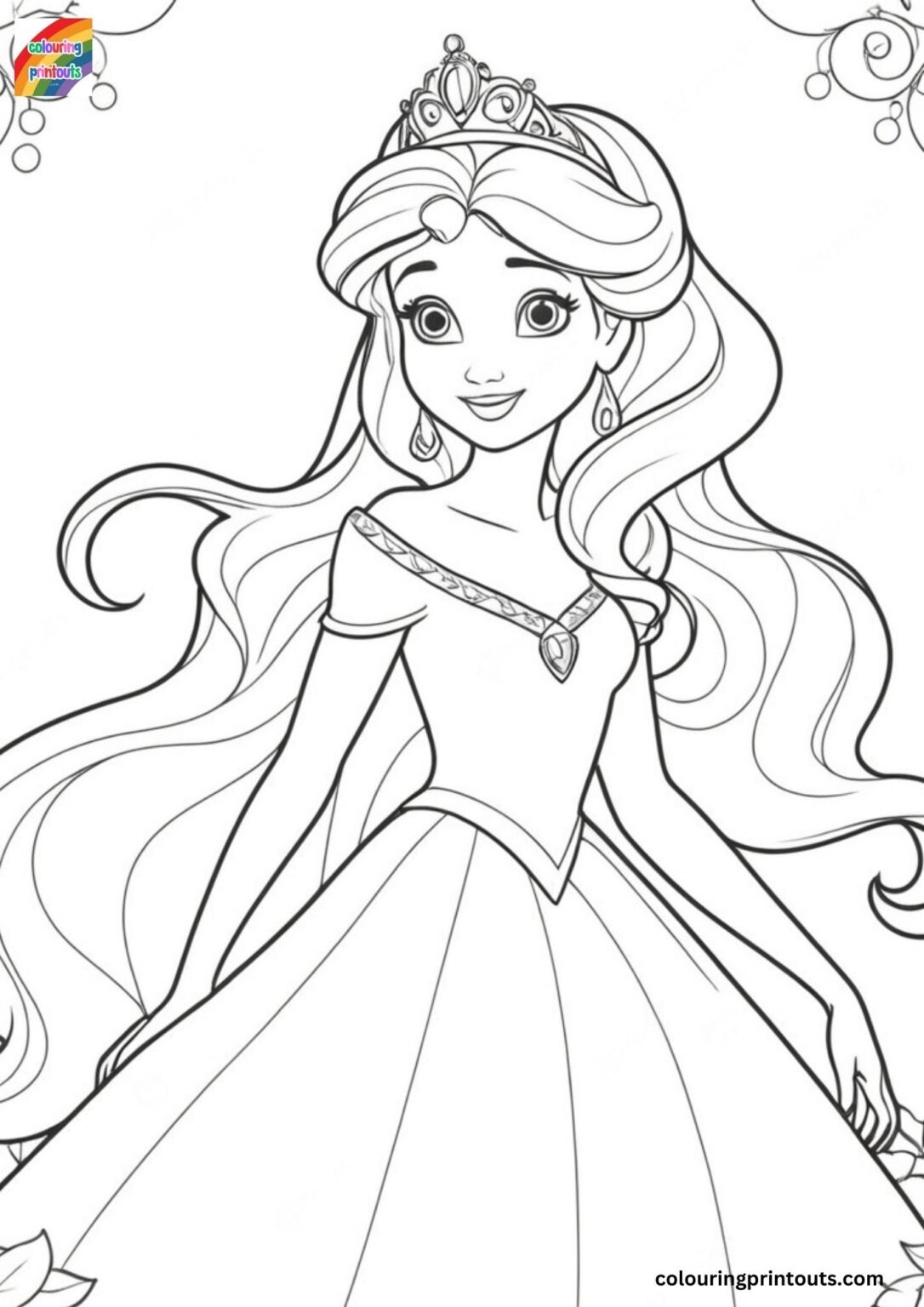 15+ Pictures To Color Of Princesses