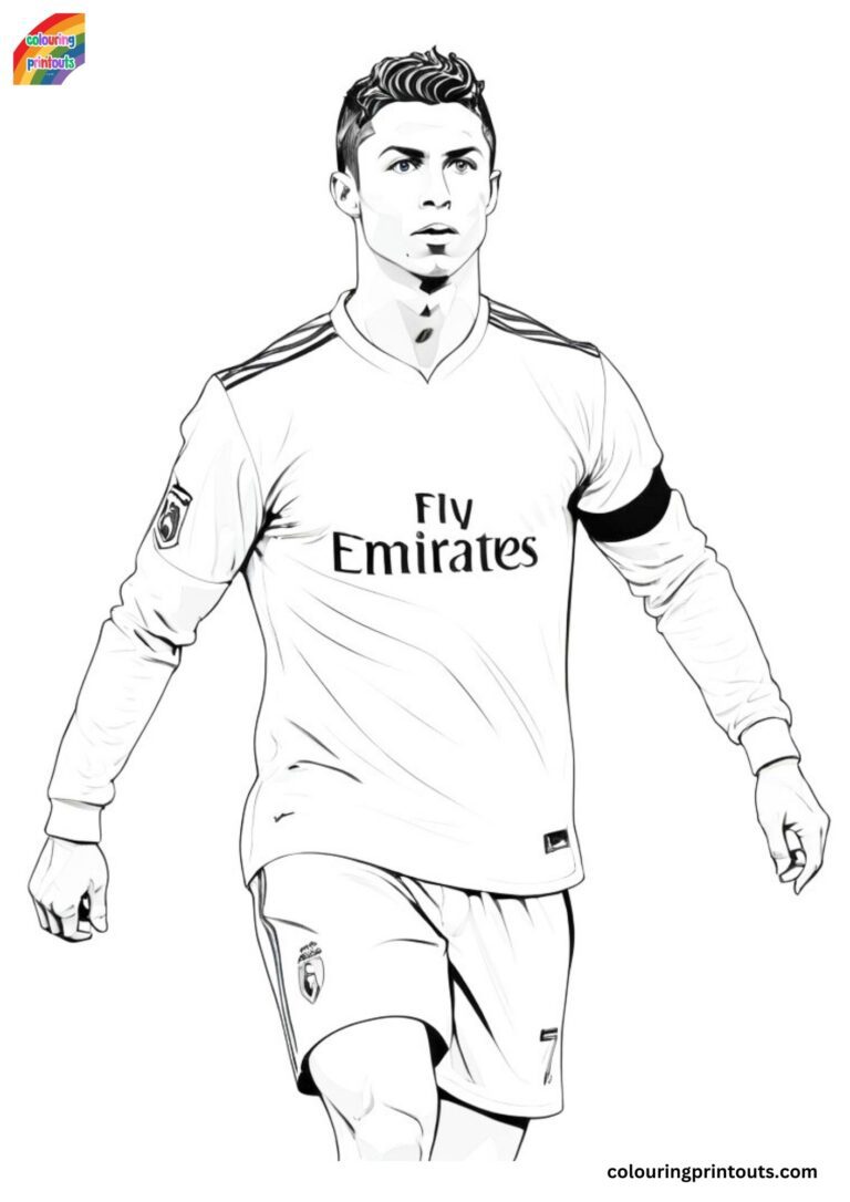 10+ Ronaldo Colouring Sheets (Free PDF Printables)