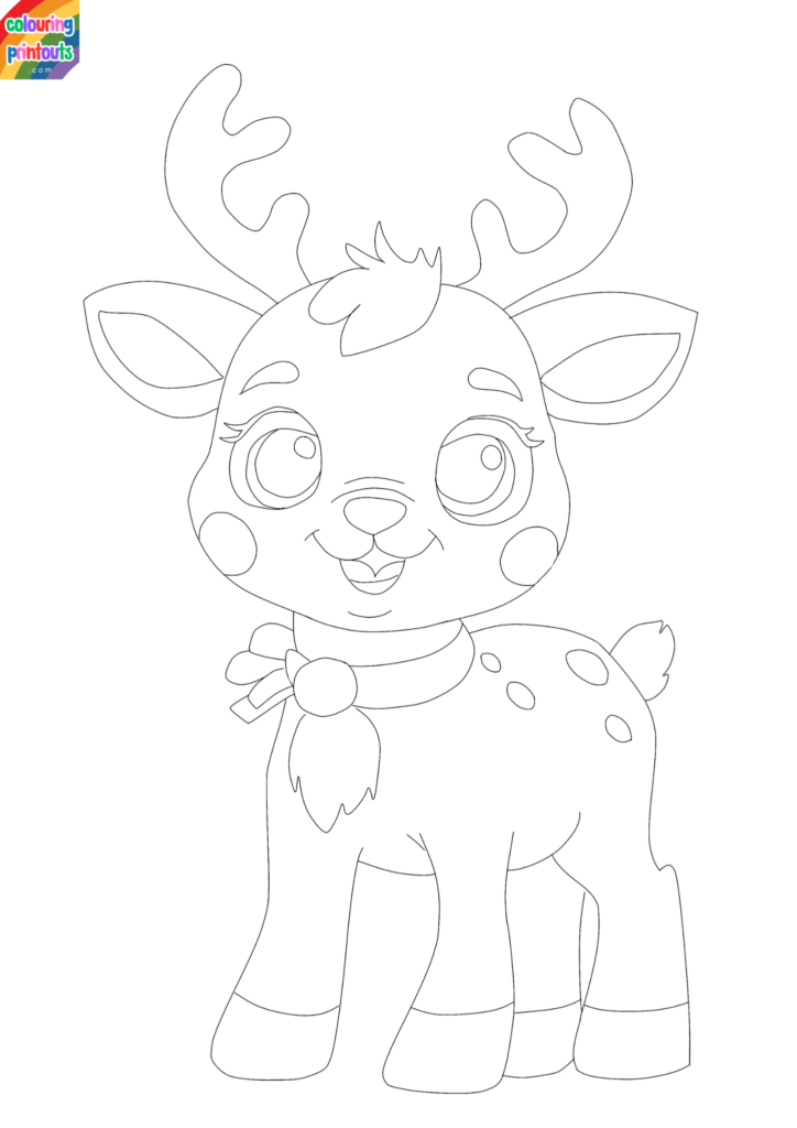Rudolph Red Nosed Reindeer Coloring Pages (Free PDF Printables)