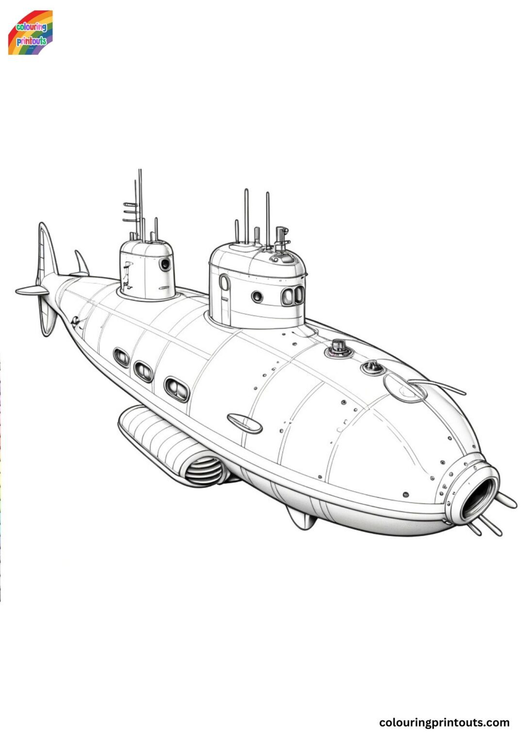 10+ Submarine Colouring Pages (Free Download)