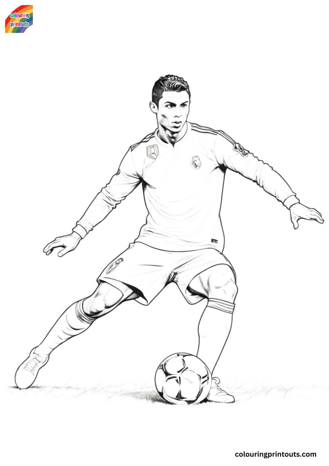 10+ Ronaldo Colouring Sheets (Free PDF Printables)