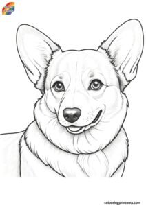 15+ Coloring Pages of Corgis (Free Coloring Printables)