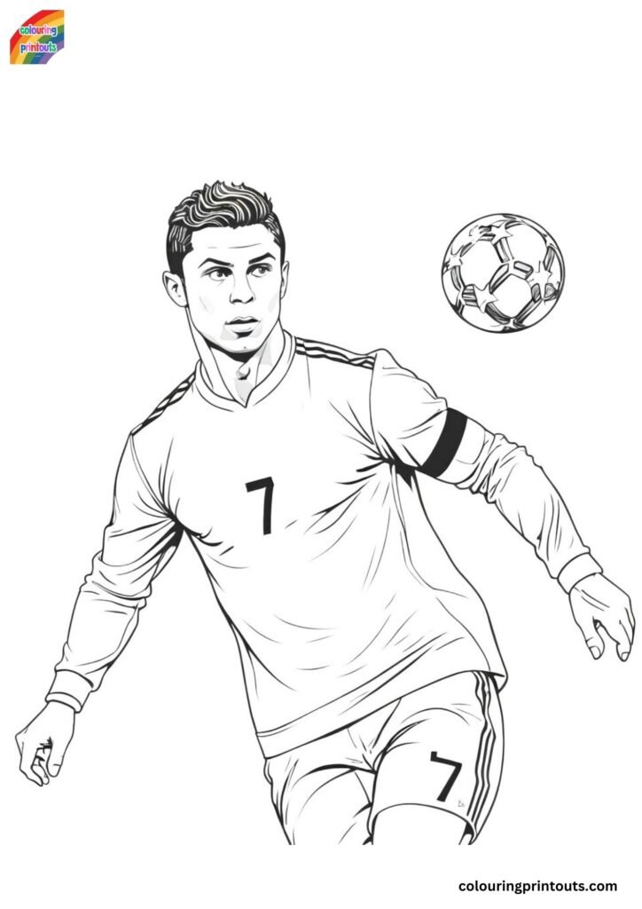 10+ Ronaldo Colouring Sheets (Free PDF Printables)