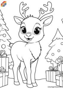 Rudolph Red Nosed Reindeer Coloring Pages