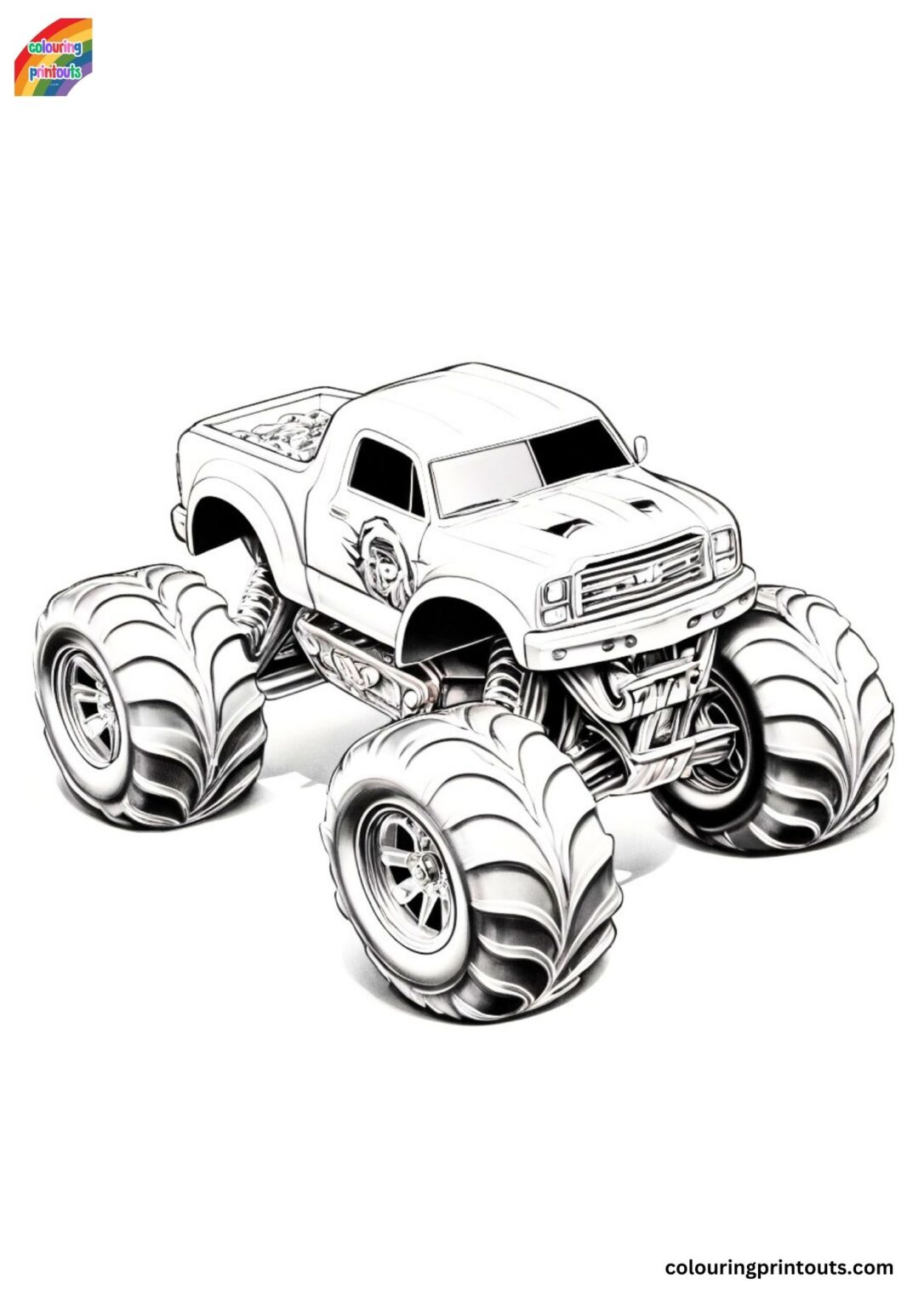 Monster Truck Coloring Pages Printable (Free Printables)