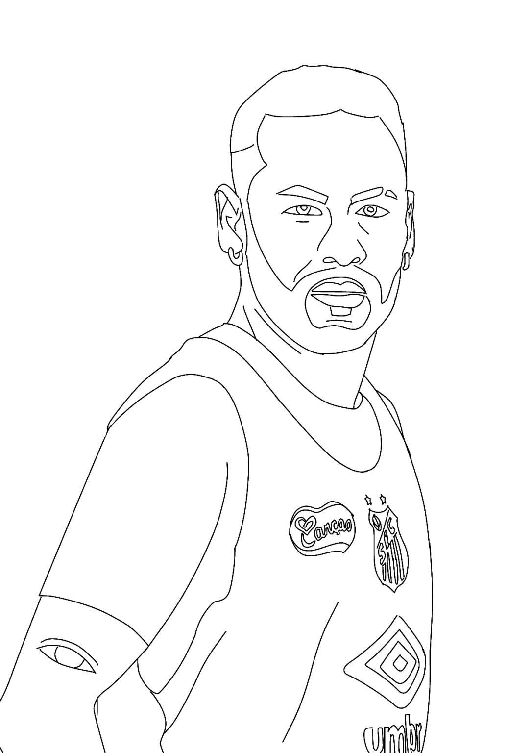 10+ Neymar Colouring Pages (Free Printables)