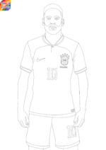 10+ Neymar Colouring Pages (Free Printables)