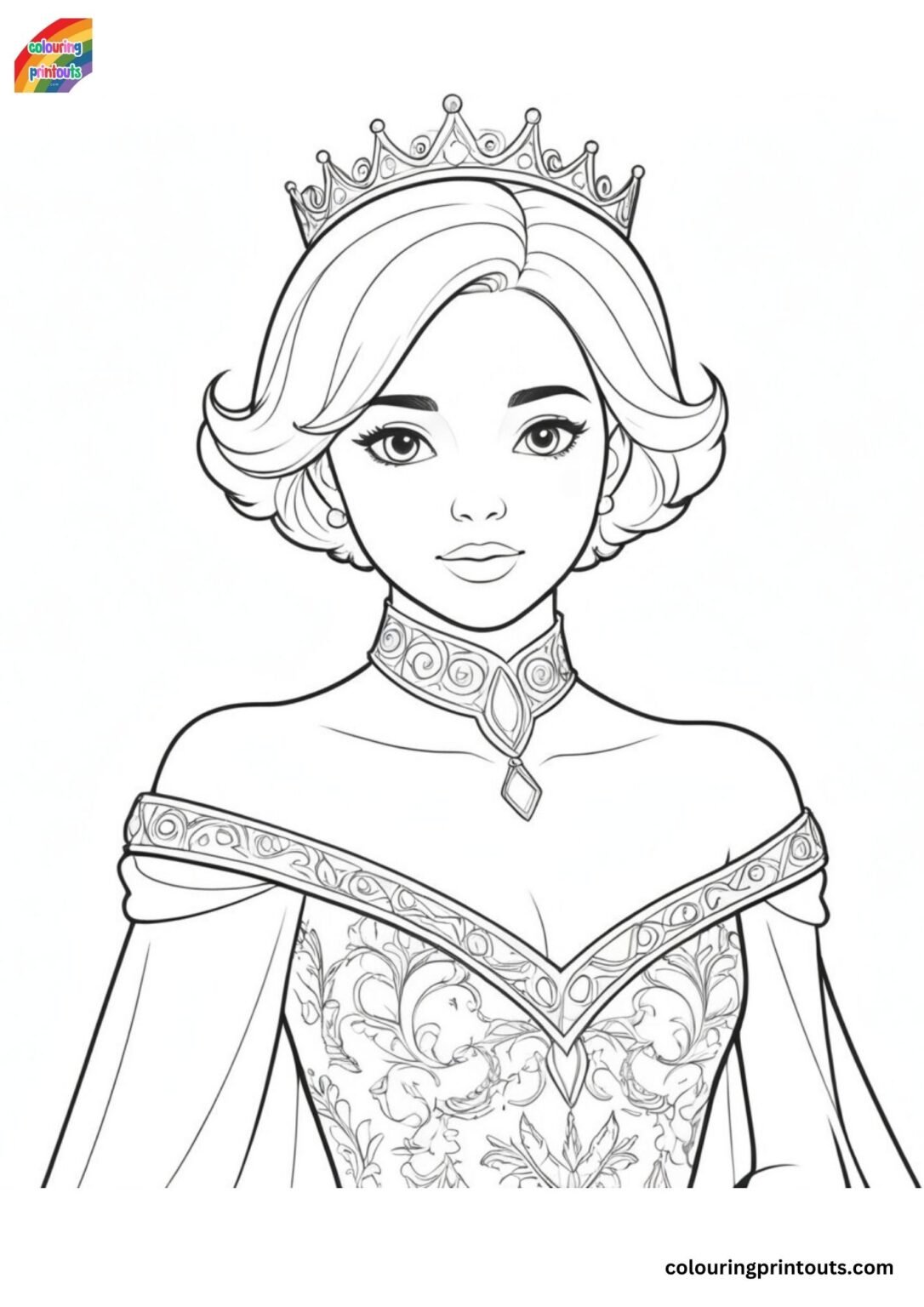 15+ Pictures To Color Of Princesses