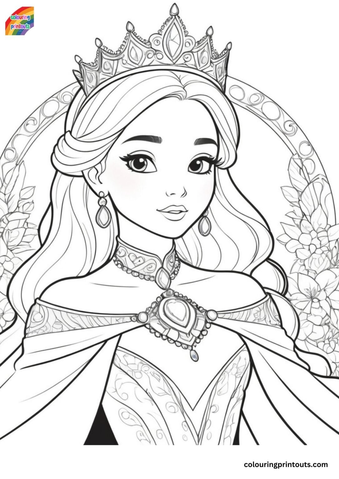 15+ Pictures To Color Of Princesses
